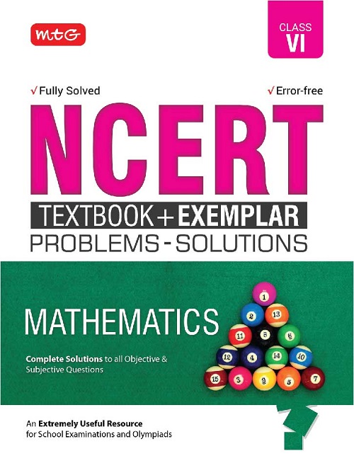 NCERT Textbook + Exemplar Problems Solutions Mathematics-Class 6 - MTG ...