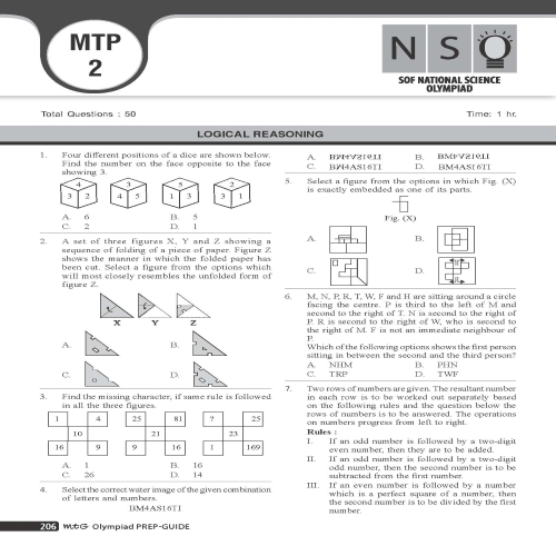 Olympiad Prep-Guide Science Class-8 - MTG Learning Media