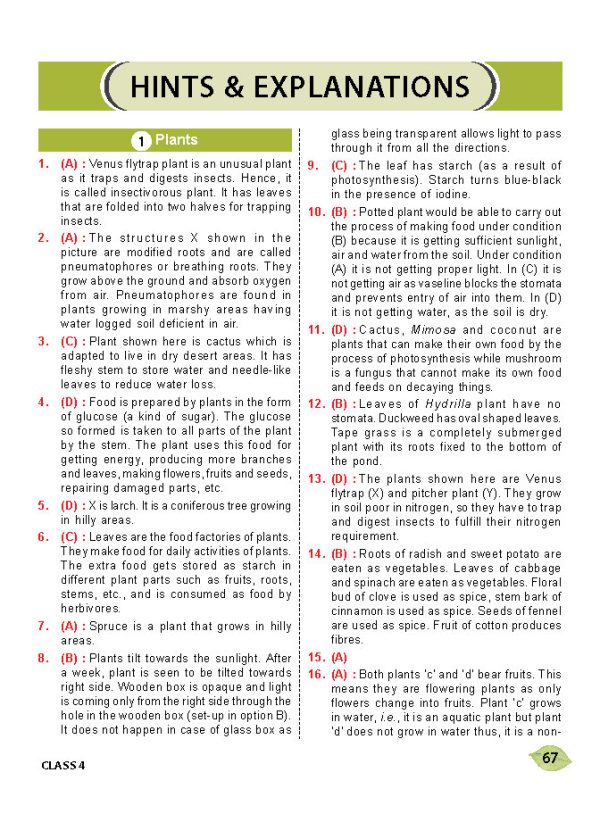 National Science Olympiad Work Book-Class 4 - MTG Learning Media