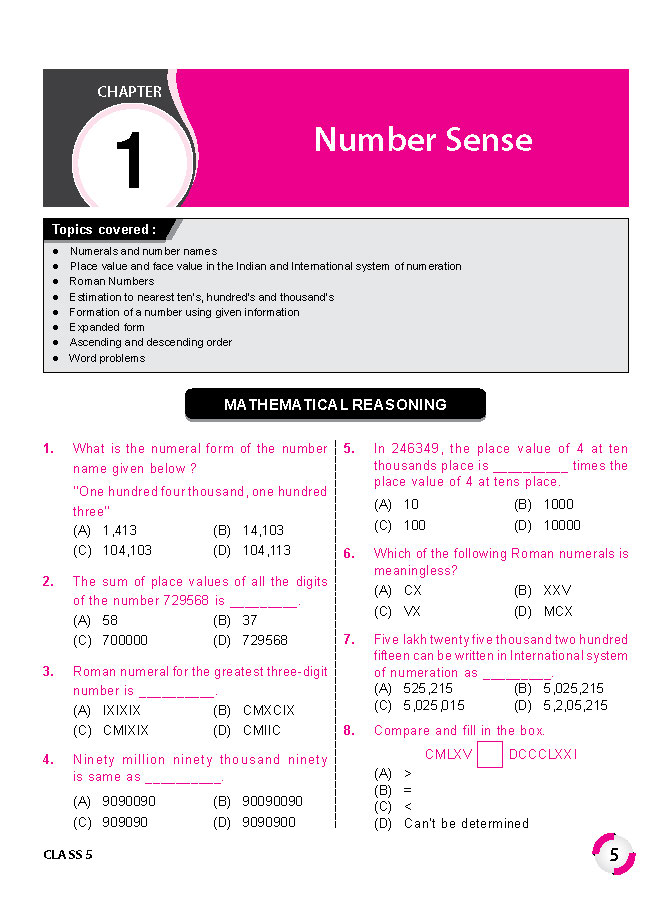 International Mathematics Olympiad Work Book-Class 5 - MTG Learning Media