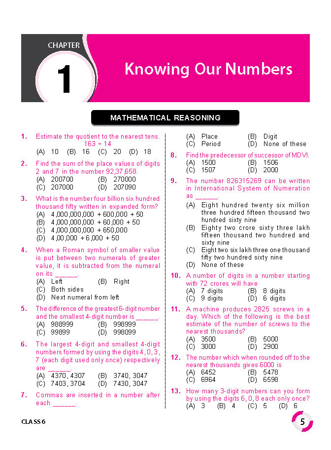 International Mathematics Olympiad Work Book Class 6 MTG Learning Media