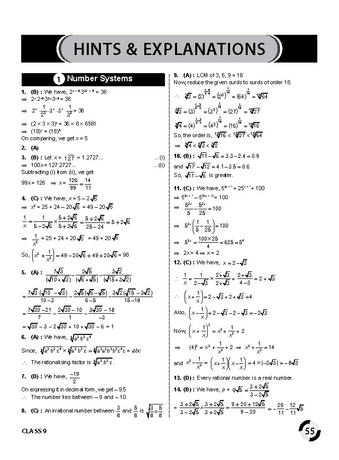 International Mathematics Olympiad Work Book-Class 9 - MTG Learning Media