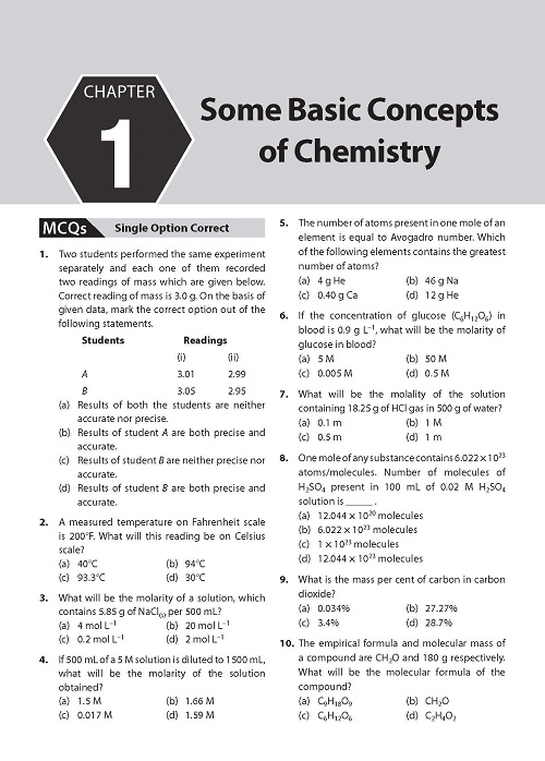 MTG NCERT Exemplar Problem Solutions Chemistry Class 11 - Complete ...