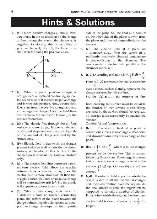 MTG NCERT Exemplar Problem Solutions Physics Class 12 - Complete ...