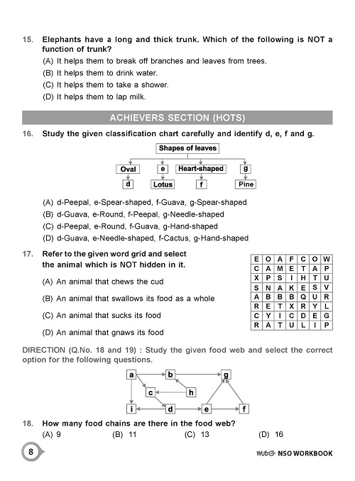 National Science Olympiad (NSO) Workbook for Class 3 - Quick Recap ...
