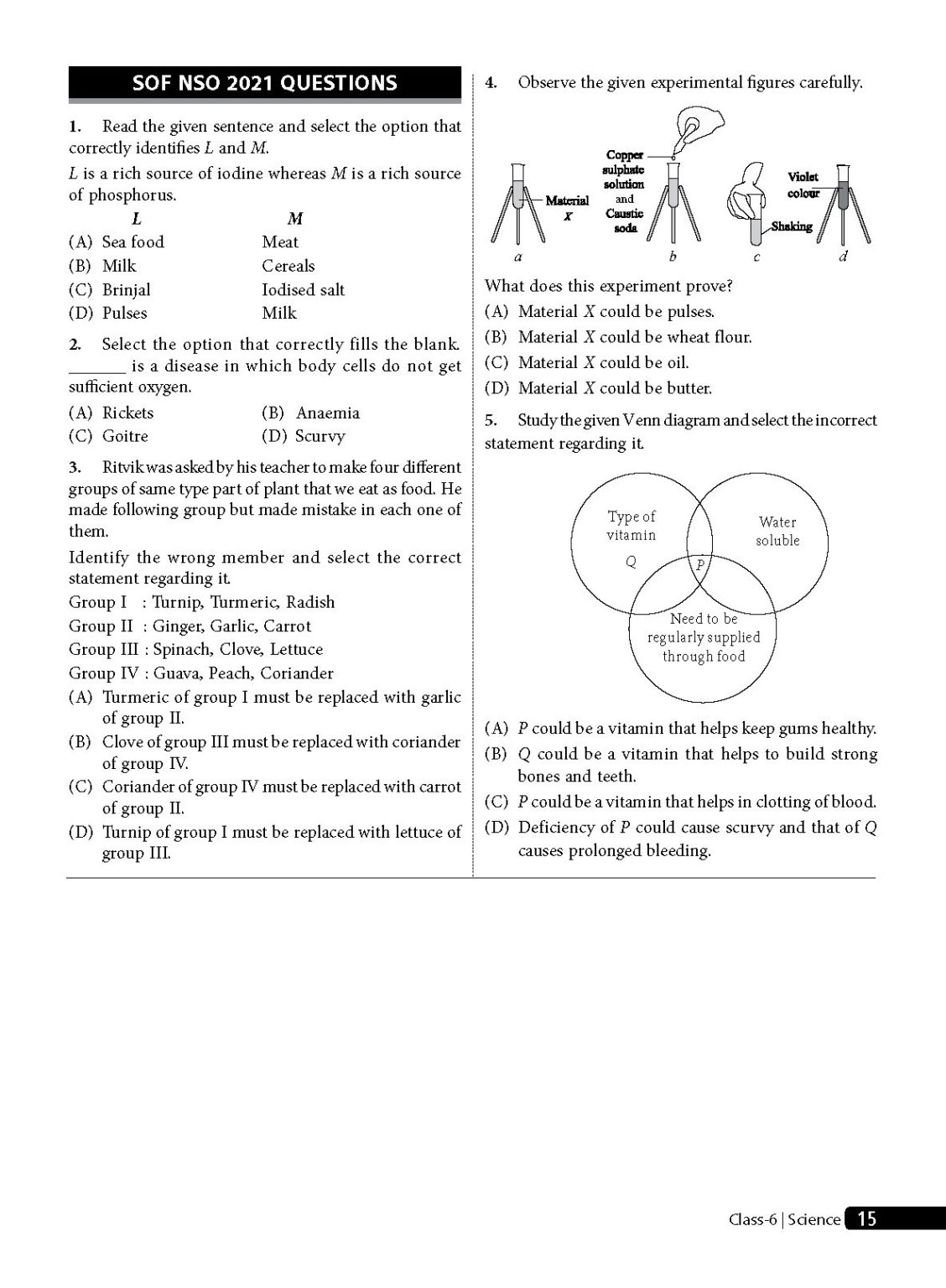 Olympiad Prep-Guide Science Class-6 - MTG Learning Media