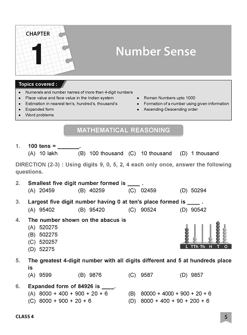 International Mathematics Olympiad (IMO) Workbook for Class 4 - MCQs ...