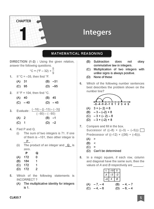 International Mathematics Olympiad (IMO) Workbook for Class 7 - MCQs ...