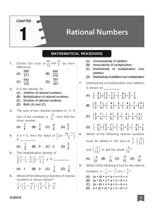 International Mathematics Olympiad (IMO) Workbook for Class 8 - MCQs ...