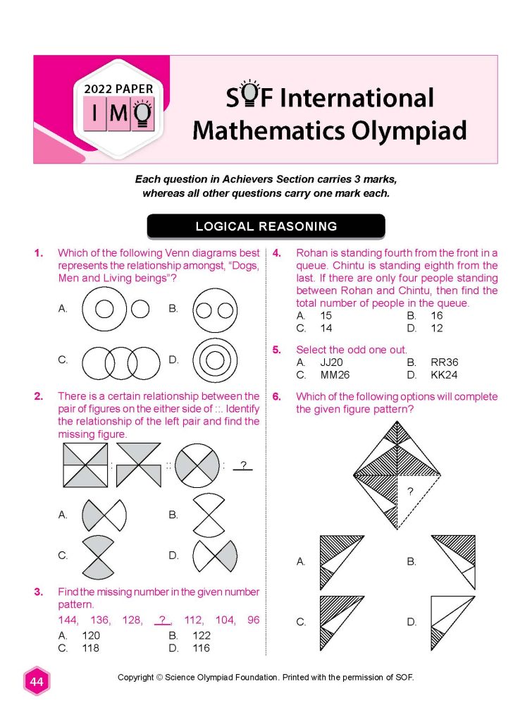 International Mathematics Olympiad Work Book-Class 5 - MTG Learning Media