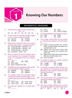 International Mathematics Olympiad (IMO) Workbook for Class 6 - MCQs ...