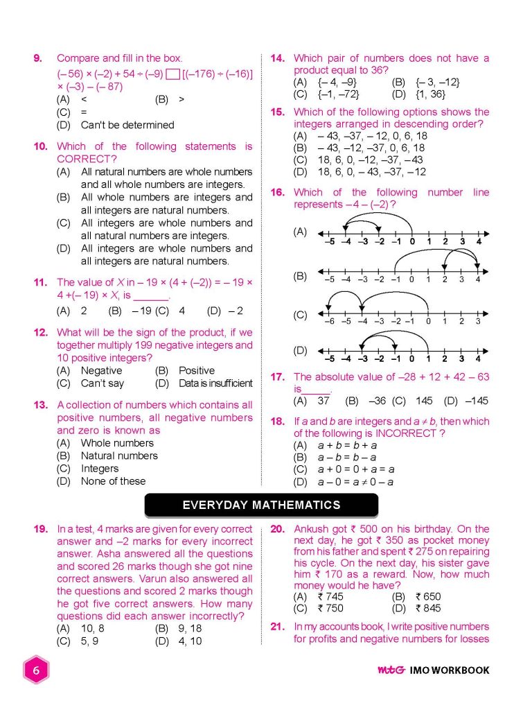 International Mathematics Olympiad Work Book-Class 7 - MTG Learning Media