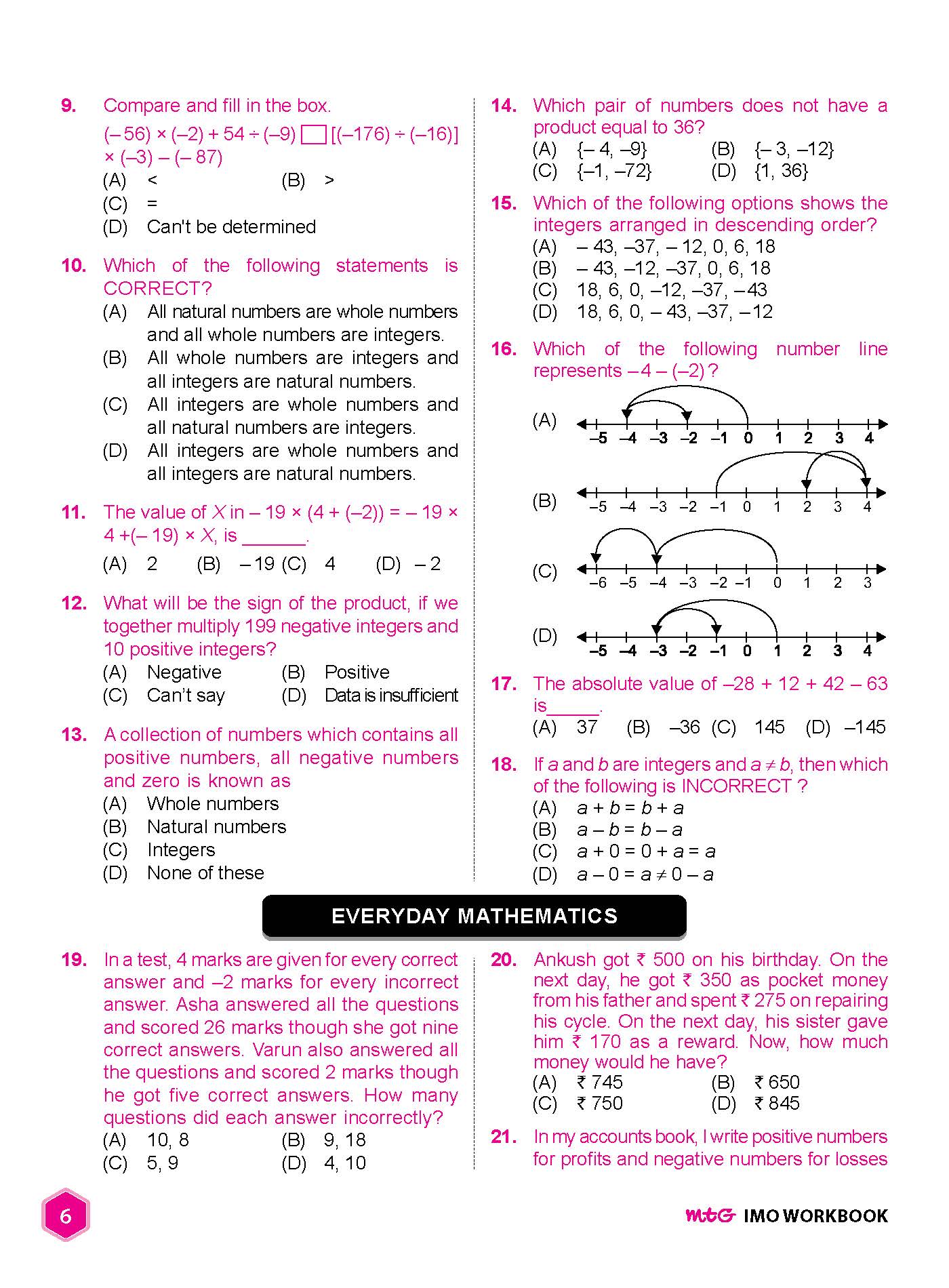 International Mathematics Olympiad Work Book-Class 7 - MTG Learning Media
