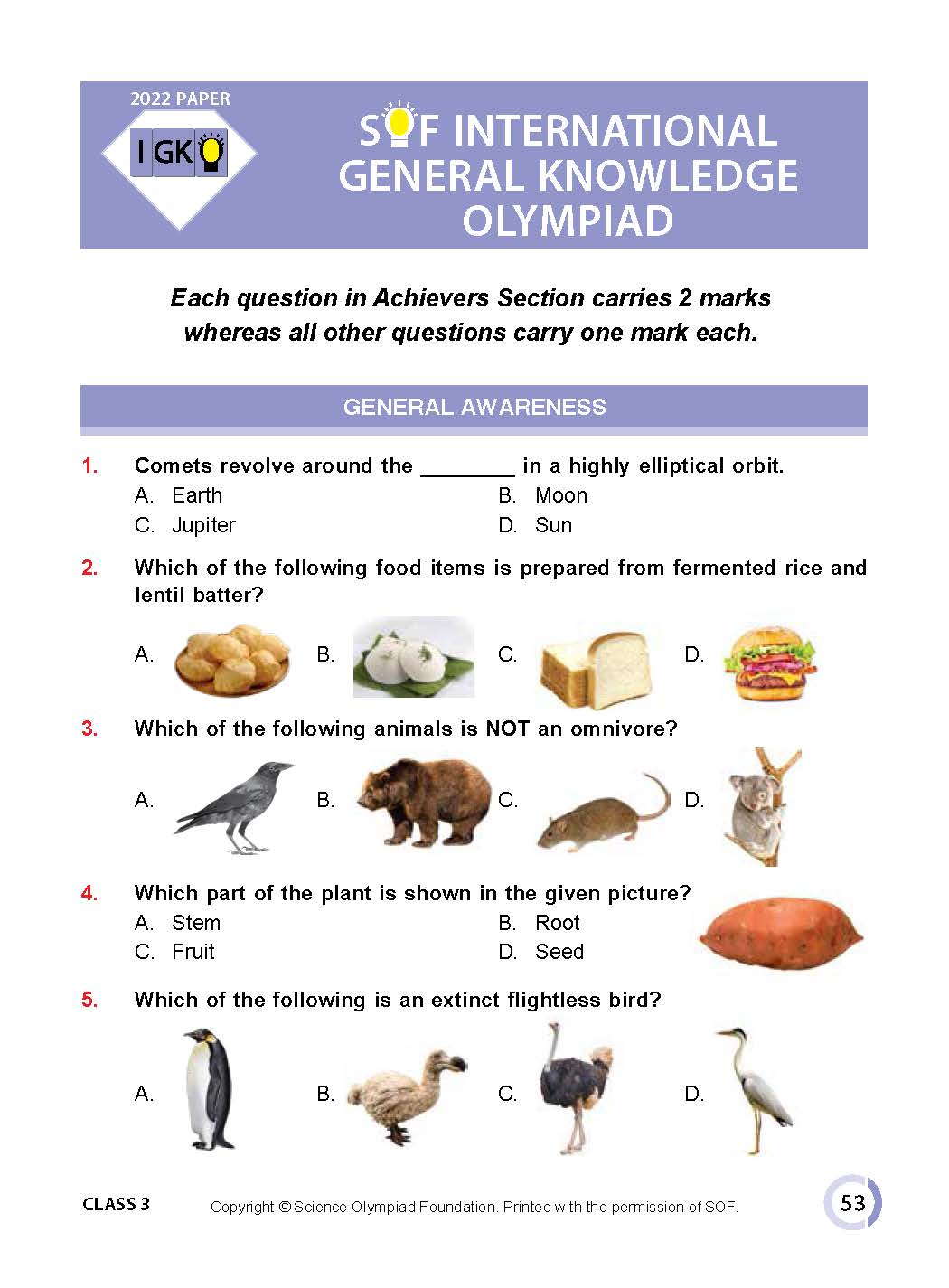 International General Knowledge Olympiad Work Book -Class 3 - MTG ...