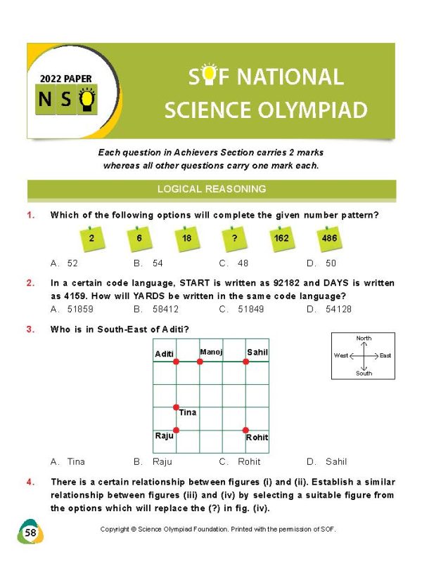 National Science Olympiad Work Book-Class 4 - MTG Learning Media