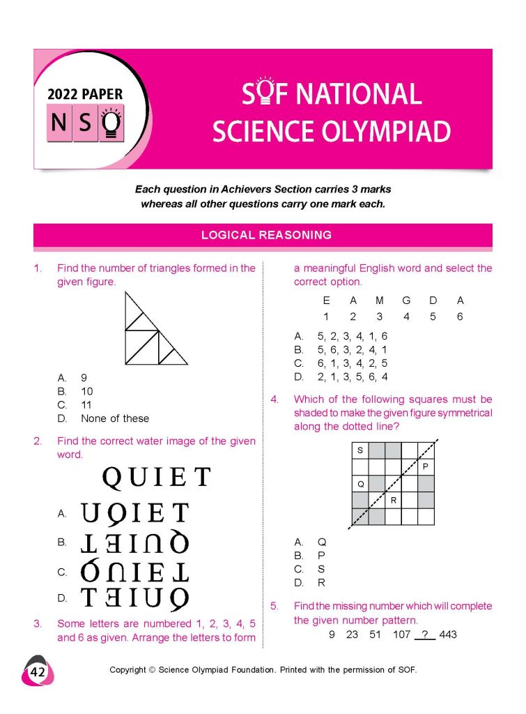 National Science Olympiad Work Book-Class 5 - MTG Learning Media