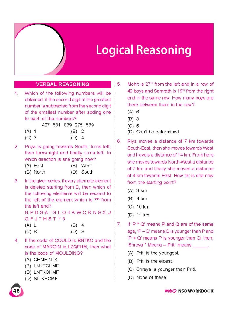 National Science Olympiad Work Book-Class 6 - MTG Learning Media