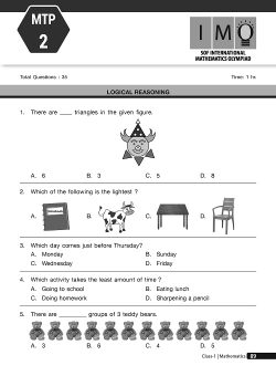Olympiad Prep-Guide (OPG) Class 1 Mathematics (IMO) – Detailed Theory ...