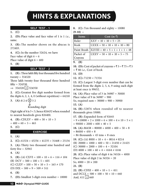 Olympiad Prep-Guide (OPG) Class 4 Mathematics (IMO) – Detailed Theory ...