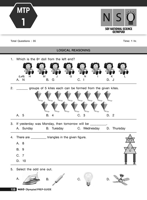 Olympiad Prep-Guide (OPG) Class 1 Science (NSO) - Detailed Theory, Self ...