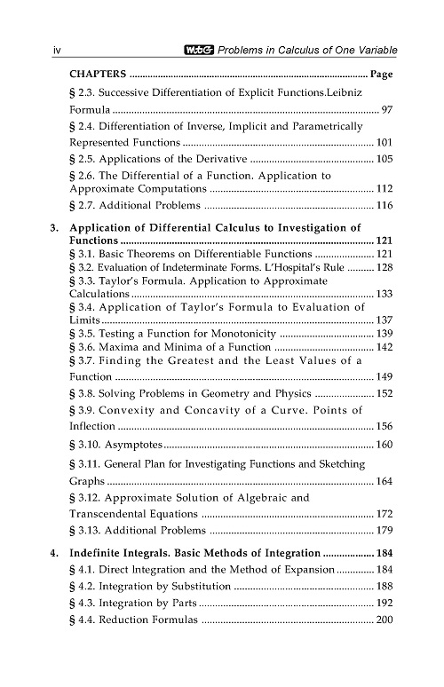 Problems in Calculus of one Variable - MTG Learning Media