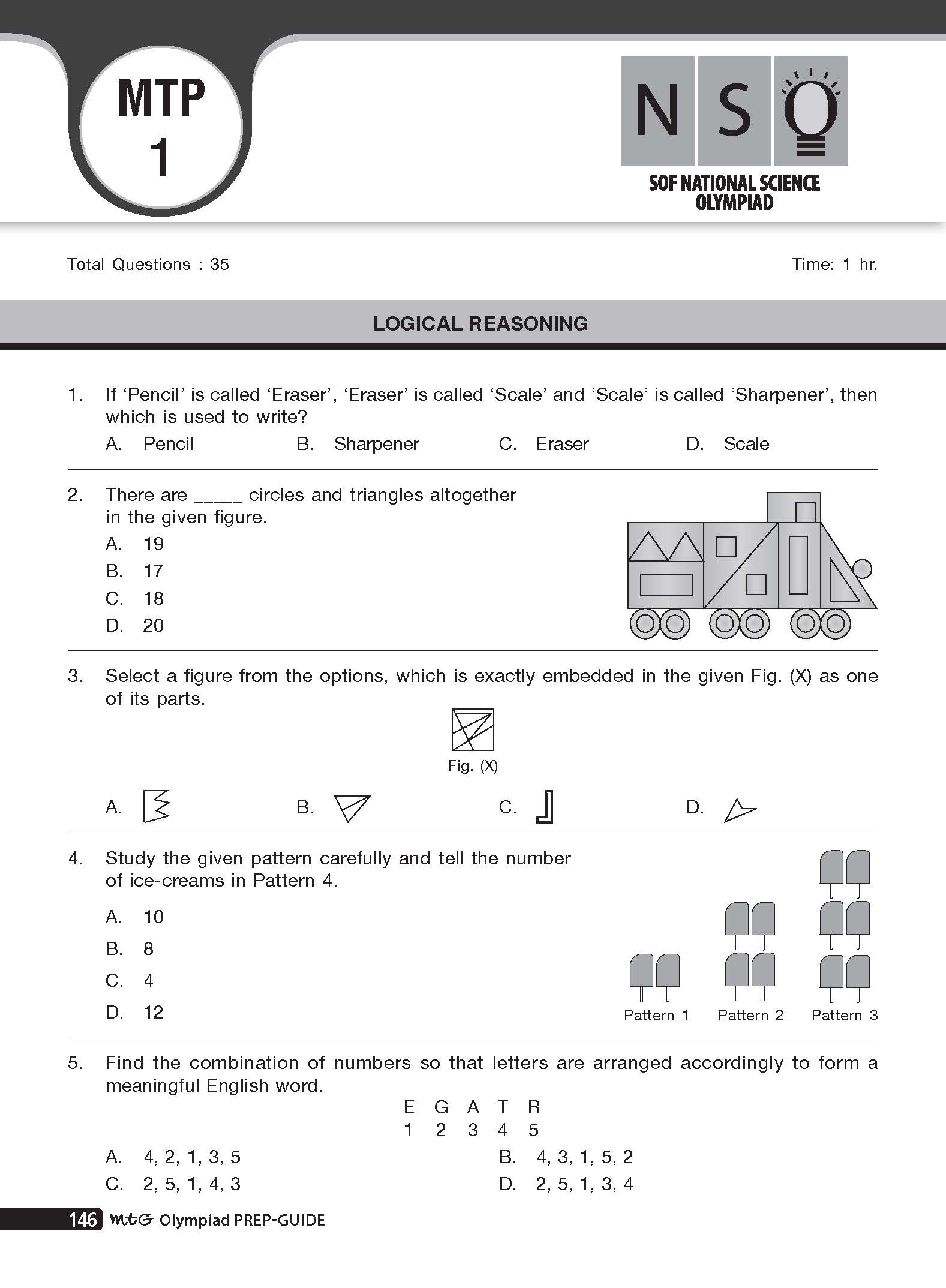 Class 3 Olympiad Prep-Guide Science - MTG Learning Media