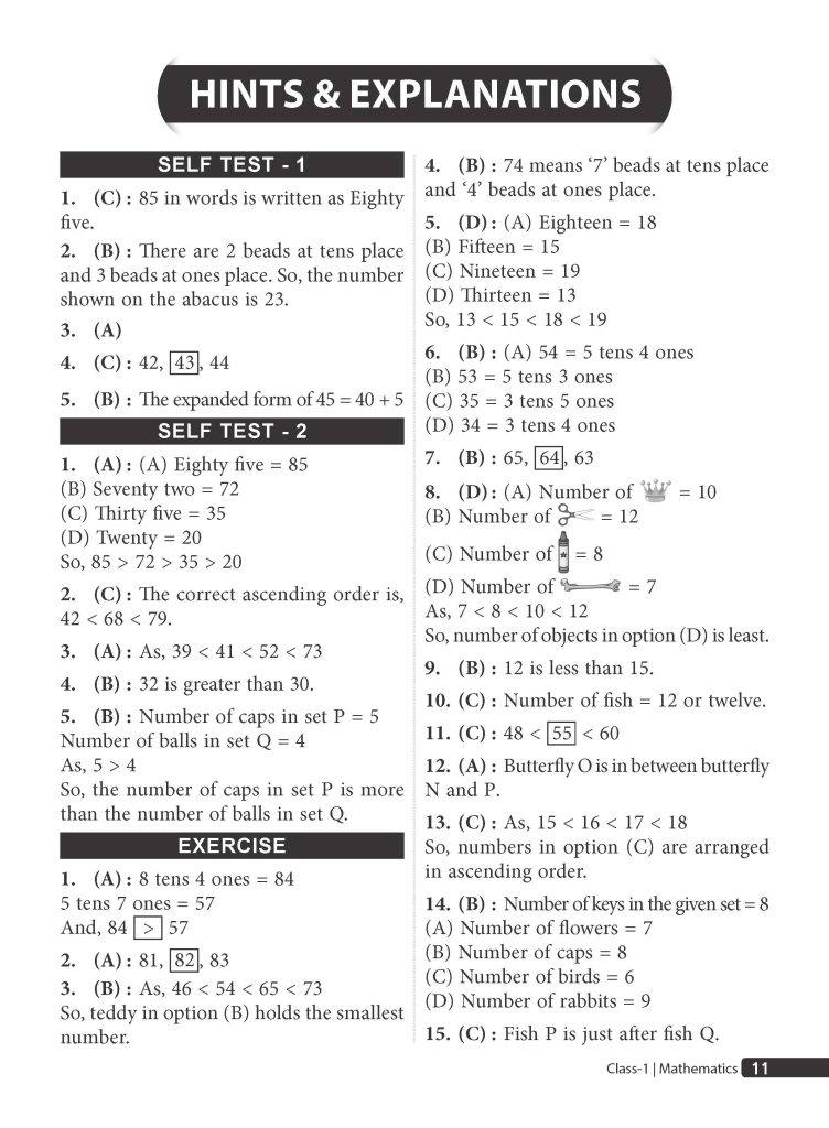 Olympiad Prep-Guide Mathematics Class-1 - MTG Learning Media