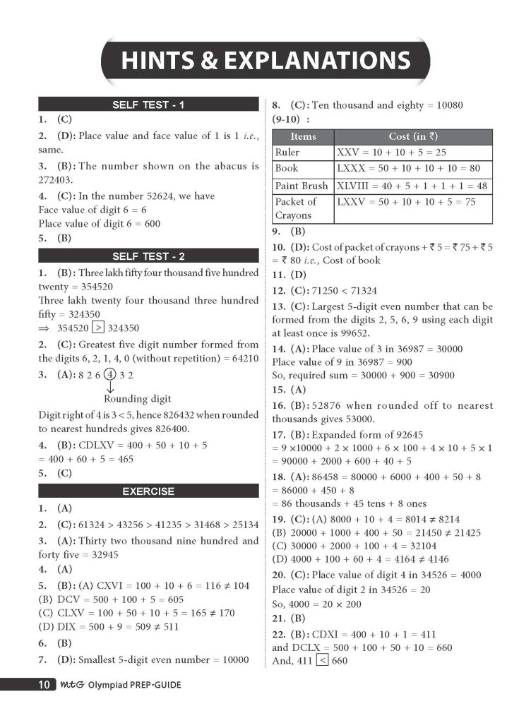 Olympiad Prep-Guide Mathematics Class-4 - MTG Learning Media
