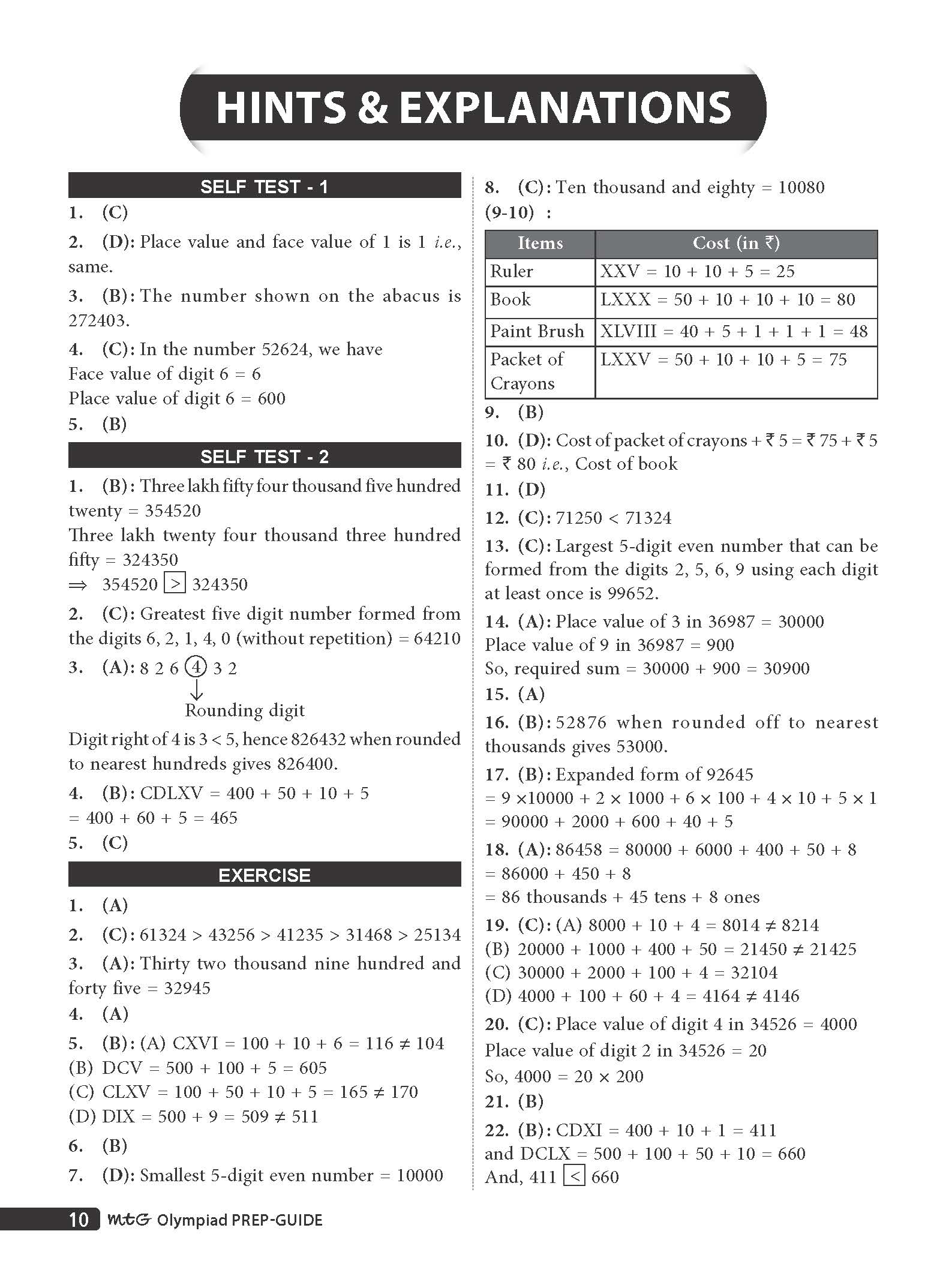 Olympiad Prep-Guide Mathematics Class-4 - MTG Learning Media