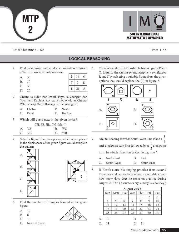 Olympiad Prep-Guide Mathematics Class-5 - MTG Learning Media
