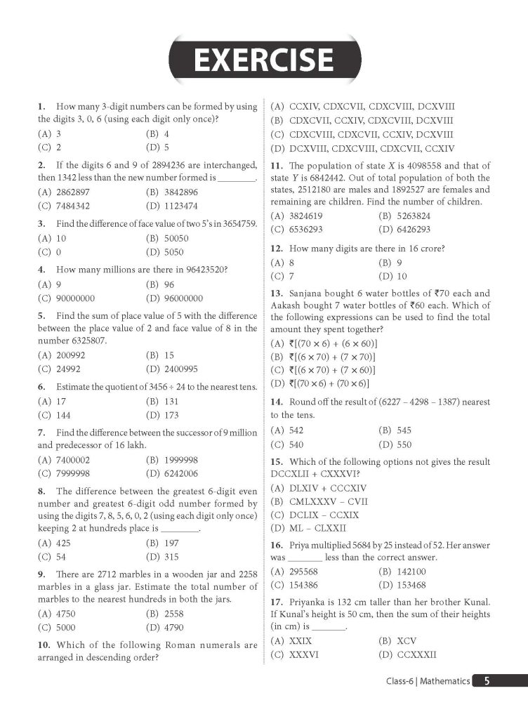 Olympiad Prep-Guide Mathematics Class-6 - MTG Learning Media