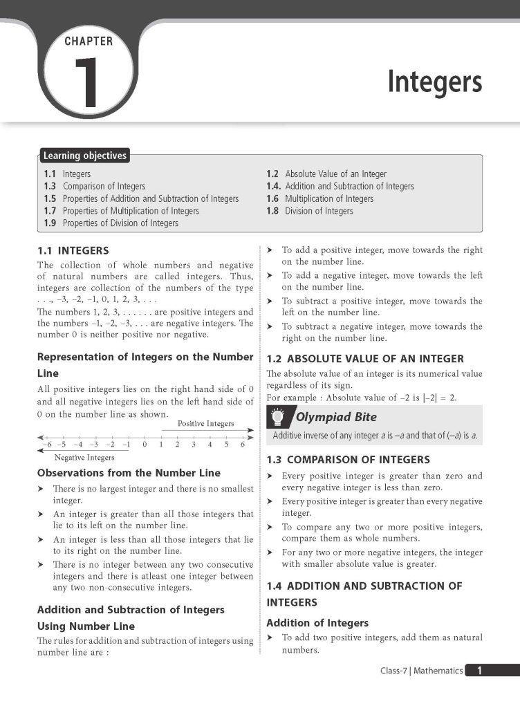 Olympiad Prep-Guide Mathematics Class-7 - MTG Learning Media