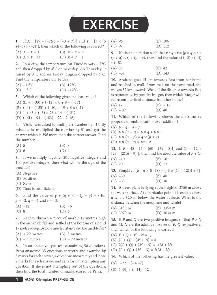 Olympiad Prep-Guide Mathematics Class-7 - MTG Learning Media