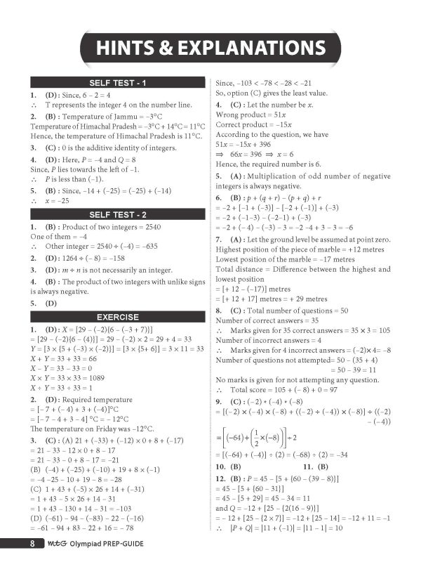 Olympiad Prep-Guide Mathematics Class-7 - MTG Learning Media