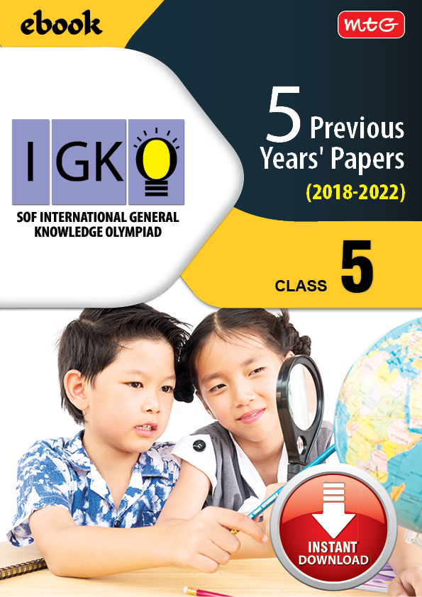 Class 5 IGKO Olympiad Previous 5 Years Papers (Instant download eBook) - MTG Learning Media