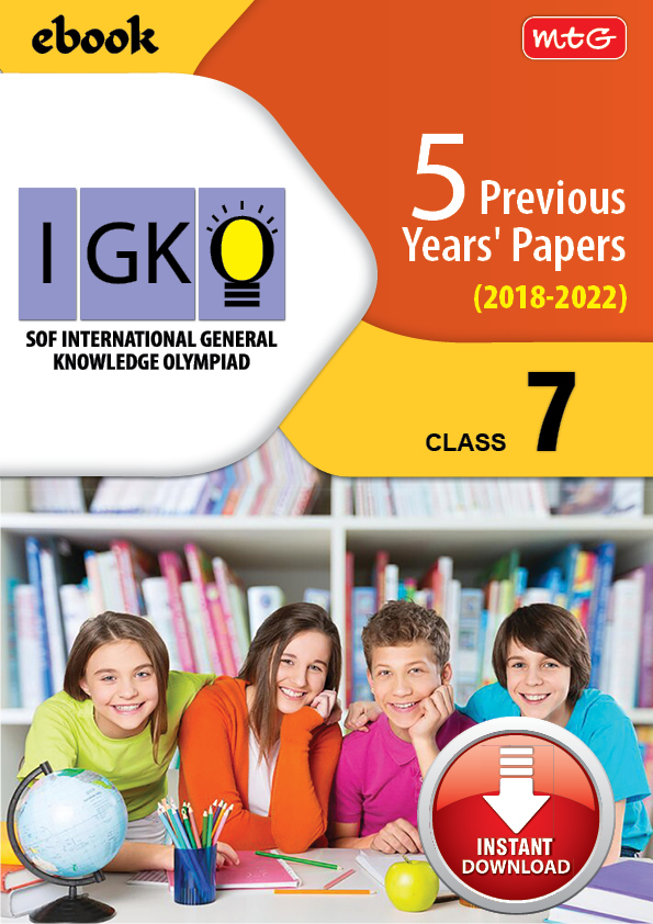 Class 7 IGKO Olympiad Previous 5 Years Papers (Instant download eBook) - MTG Learning Media