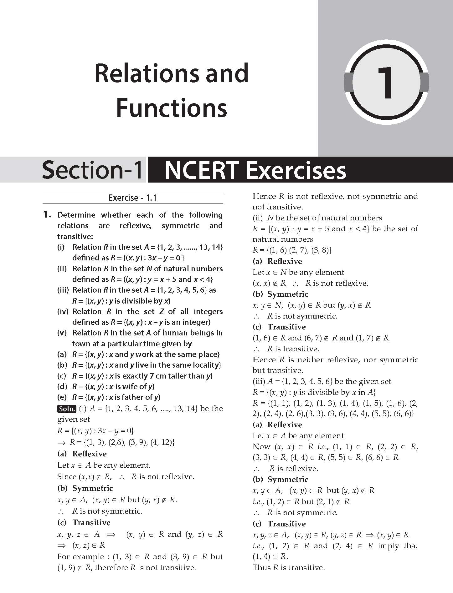 NCERT Text Book + Exemplar Problems - Solutions Mathematics Class 12 ...