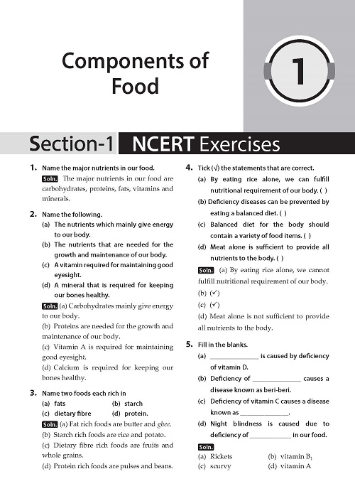 NCERT Textbook + Exemplar Problems Solutions Science - Class 6 - MTG ...