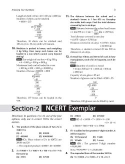 NCERT Textbook + Exemplar Problems Solutions Mathematics - Class 6 ...