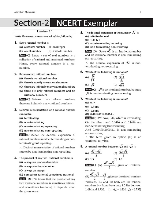 NCERT Text Book+Exemplar Problems-Solutions Mathematics Class 9 - MTG ...