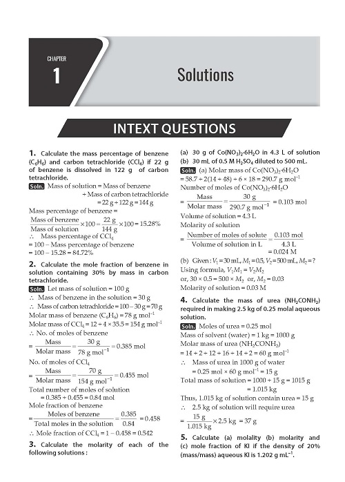 NCERT Solutions Chemistry Class 12 - MTG Learning Media