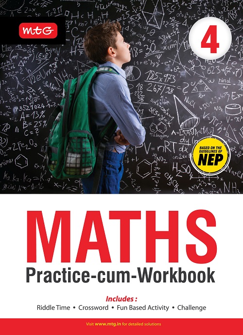 Class 4 Maths Practice cum Workbook With NEP Guidelines MTG Learning 