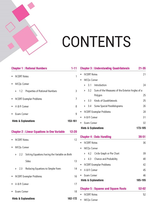 NCERT at your Fingertips Mathematics Class-8 - MTG Learning Media