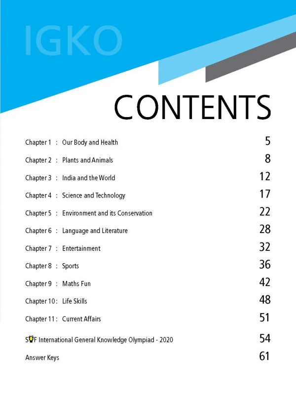 International General Knowledge Olympiad Workbook -Class 4 - MTG ...