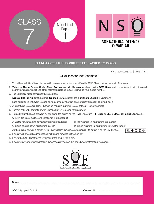 Class 7 Science Olympiad Previous 5 Years Papers - MTG Learning Media