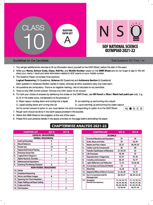 Class 10 Science Olympiad Previous 5 Years Papers - MTG Learning Media