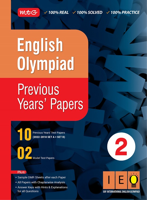 Class 2 English Olympiad Previous 5 Years Papers - MTG Learning Media