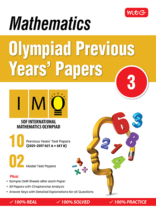 Class 3 Mathematics Olympiad Previous 5 Years Papers - MTG Learning Media