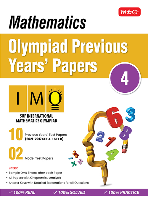 Class 4 Mathematics Olympiad Previous 5 Years Papers - MTG Learning Media