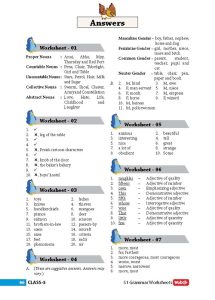 Class 5-MTG 51 English Grammar Worksheets - MTG Learning Media